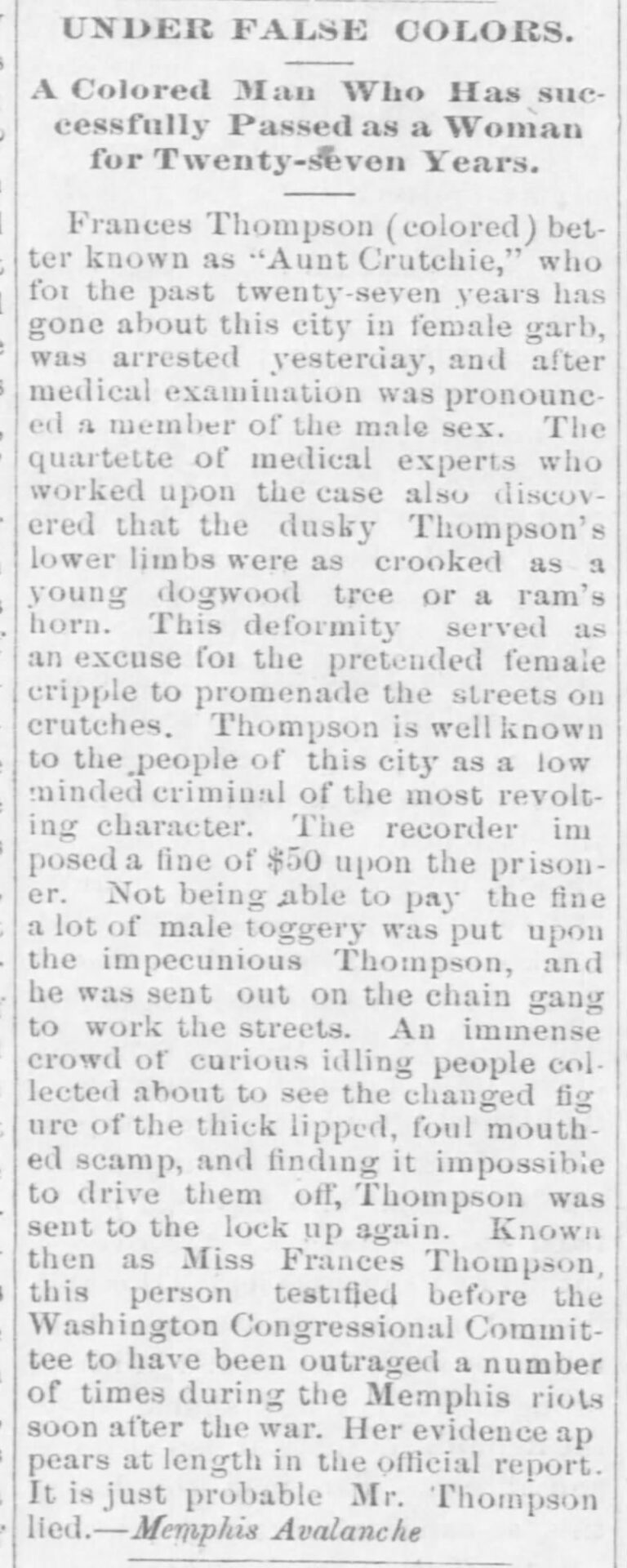 Frances Thompson Archive - Super Queer History